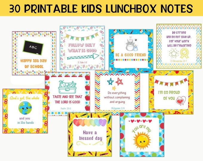 Printable Lunch Cards, Unicorn Notes, Kids Lunch Notes, Unicorn Back to ...