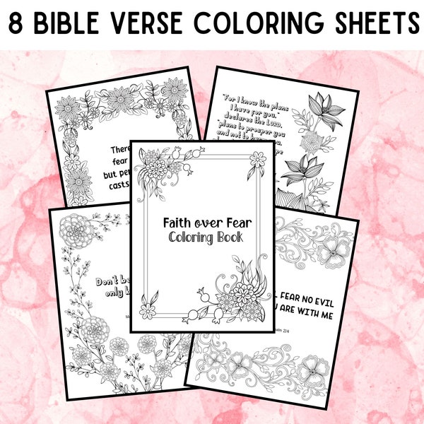 Fear Not Coloring Pages - Etsy