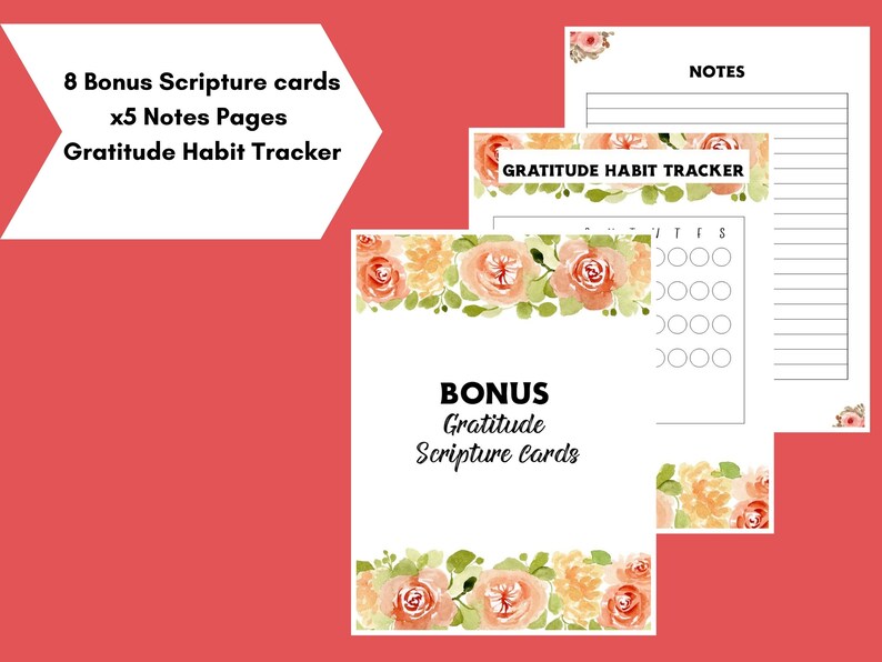 Christian Gratitude Journal Printable Gratitude Sheets 30 - Etsy