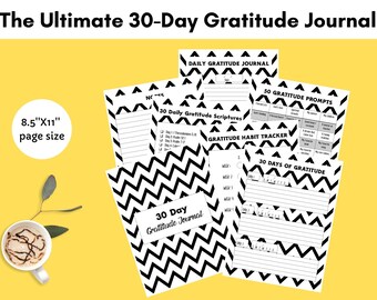 30-day Gratitude Challenge Daily Gratitude Journal - Etsy