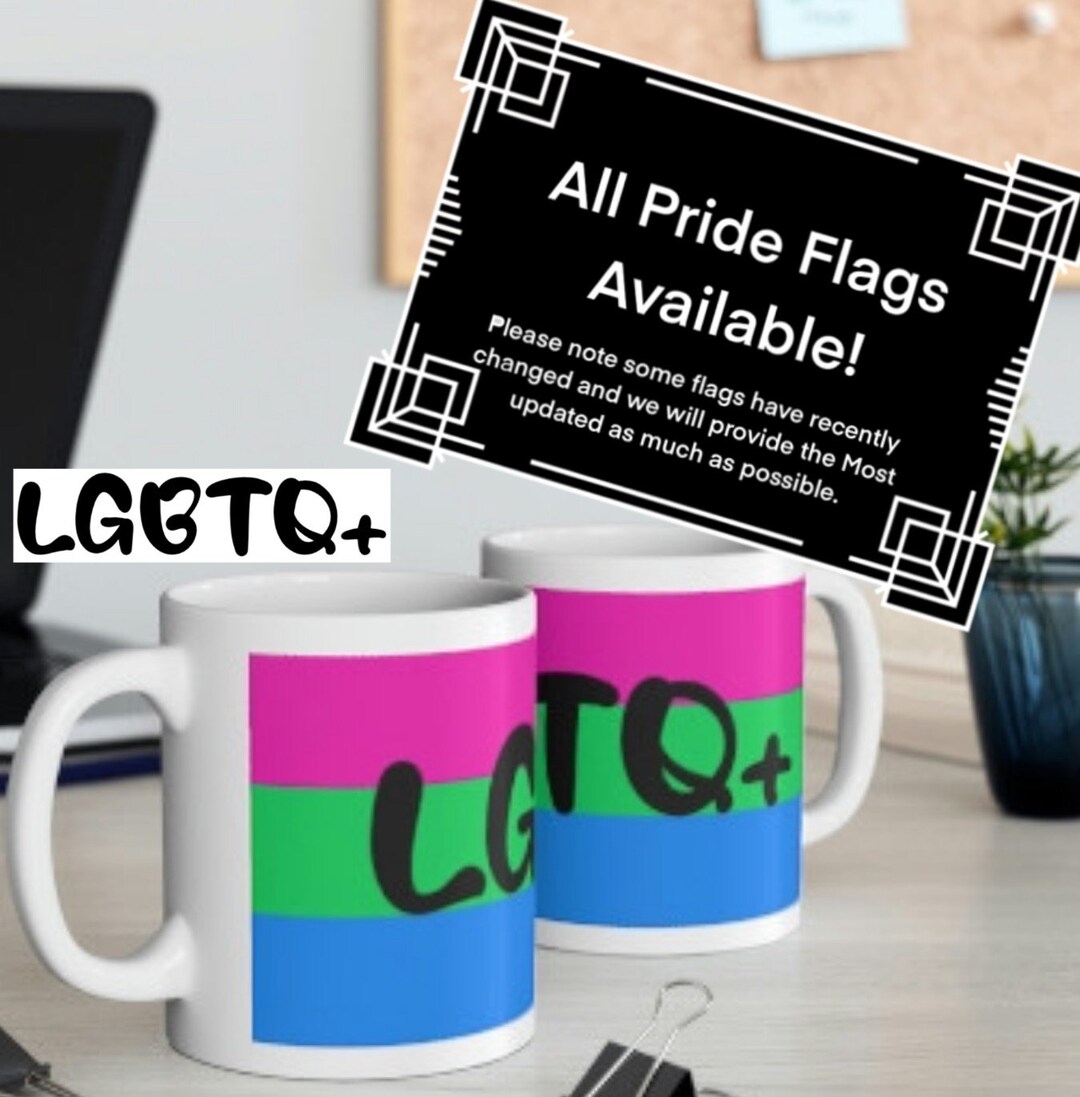 LGBTQ Pride Flag Mug All Pride Pronouns Genders Flags - Etsy