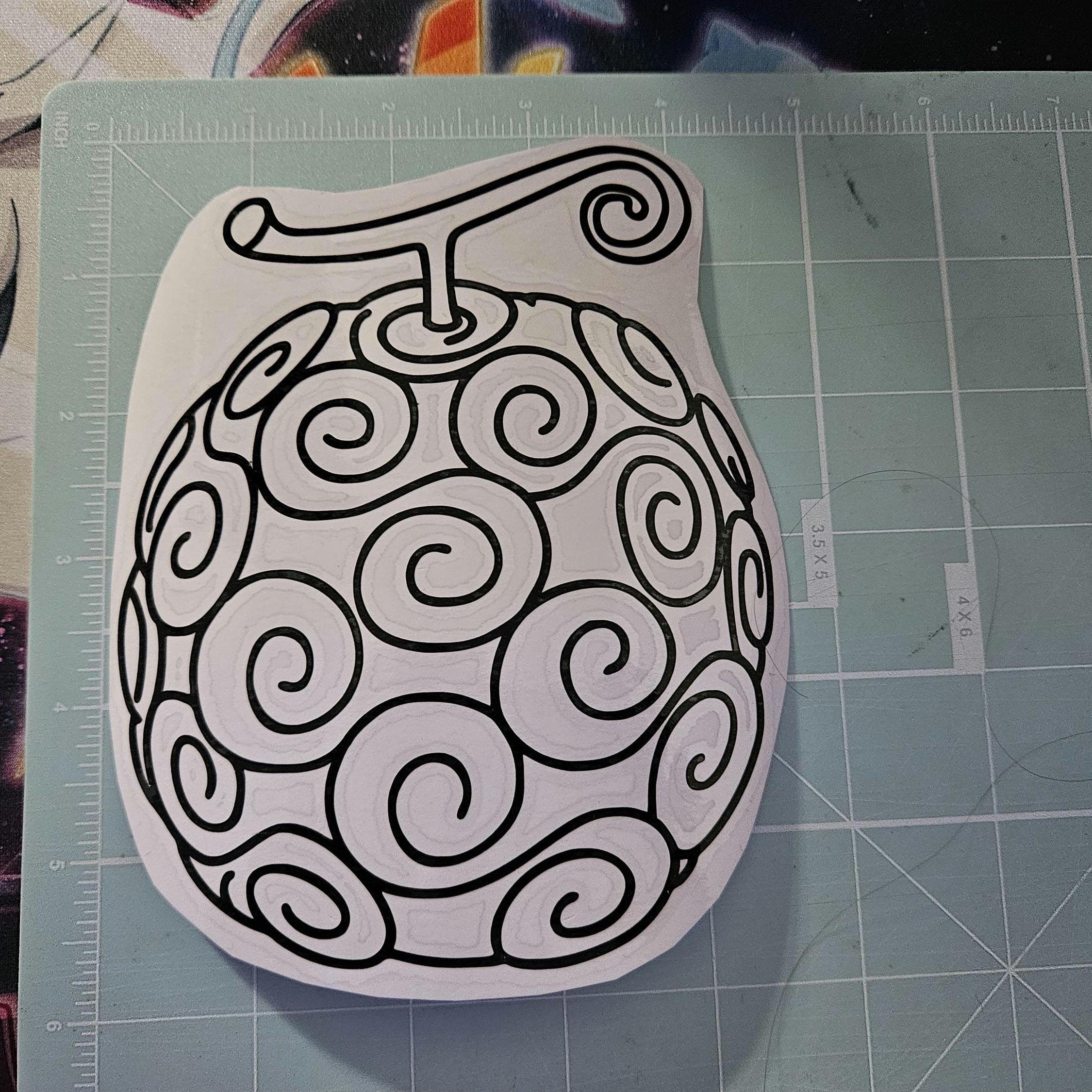 One Piece Luffy Gum-gum Devil Fruit Decal - Etsy