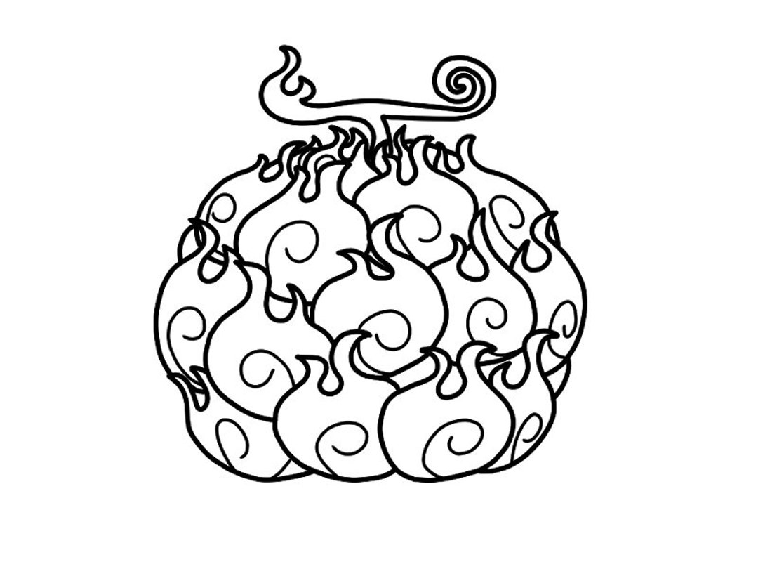 One Piece Ace/sabo Flame Flame Fruit SVG Cut File - Etsy