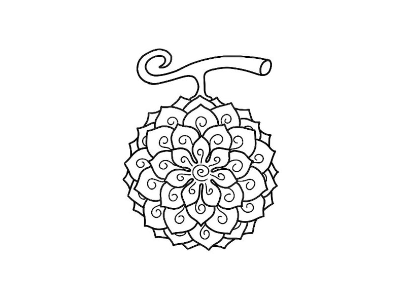 One Piece Nico Robin Flower Flower Fruit - Hana Hana No Mi - Etsy