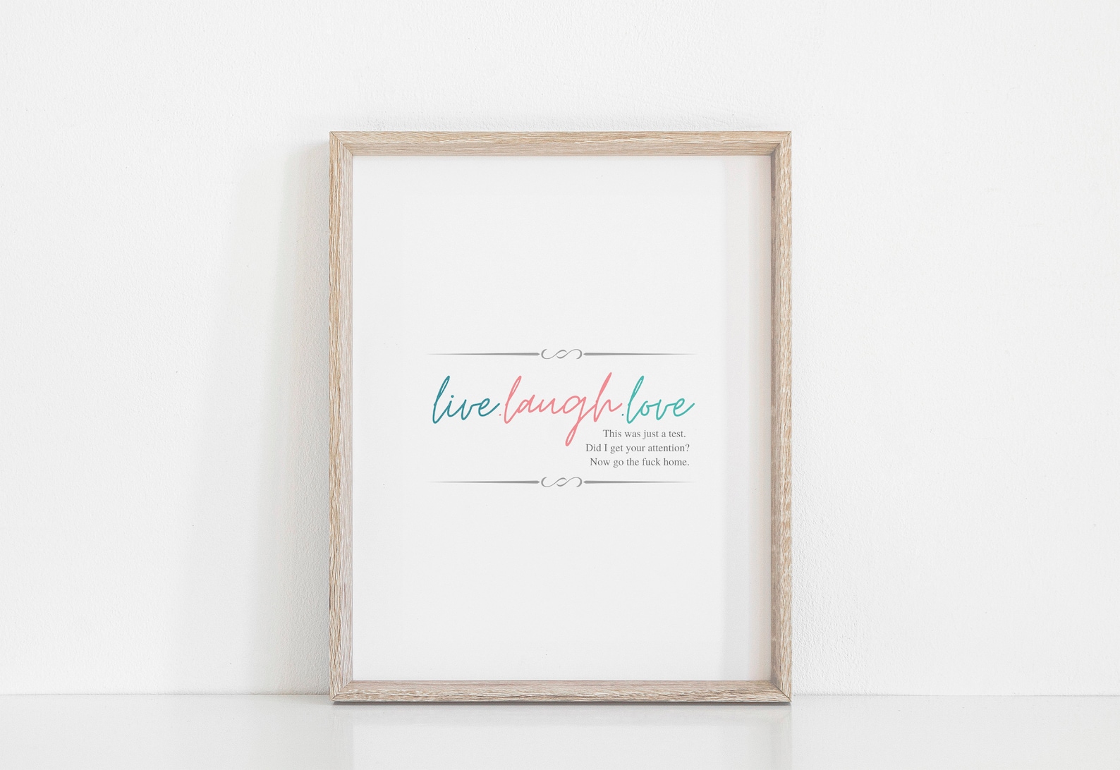 Live Laugh Love Wall Art, Funny Wall Art, Digital Download, Digital ...