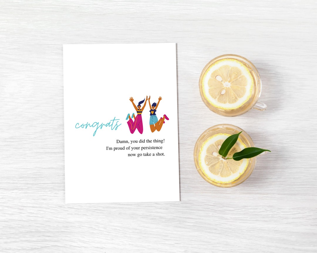 Funny Congrats Card Congratulations Card, Funny Congrats, Funny ...