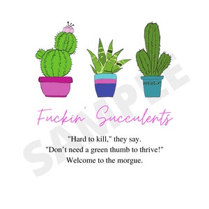 Funny Succulent Wall Art Print, Original Haiku, Digital Prints, Plant ...