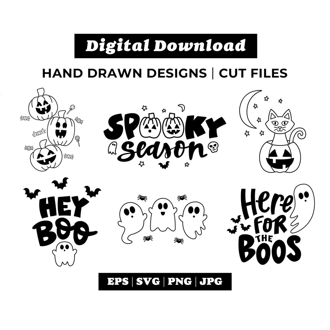Halloween Cut Files Halloween SVG Files Halloween Plotter - Etsy