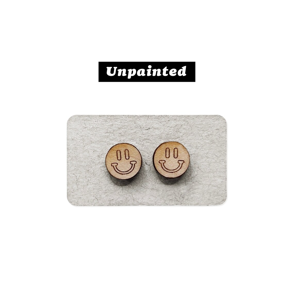 Smiley Face Earrings File - SVG File - Glowforge Ready - INSTANT ...