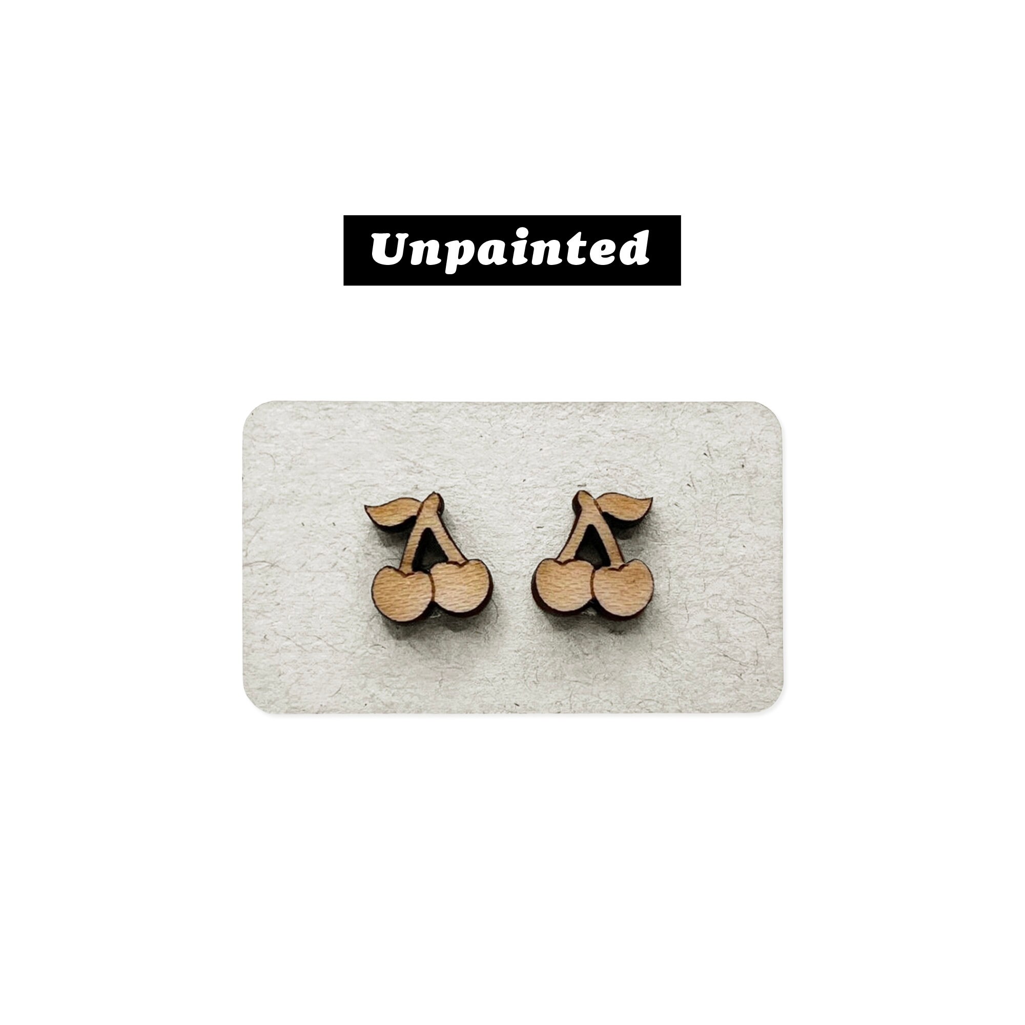 Cherry Earrings File SVG File Glowforge Ready INSTANT - Etsy