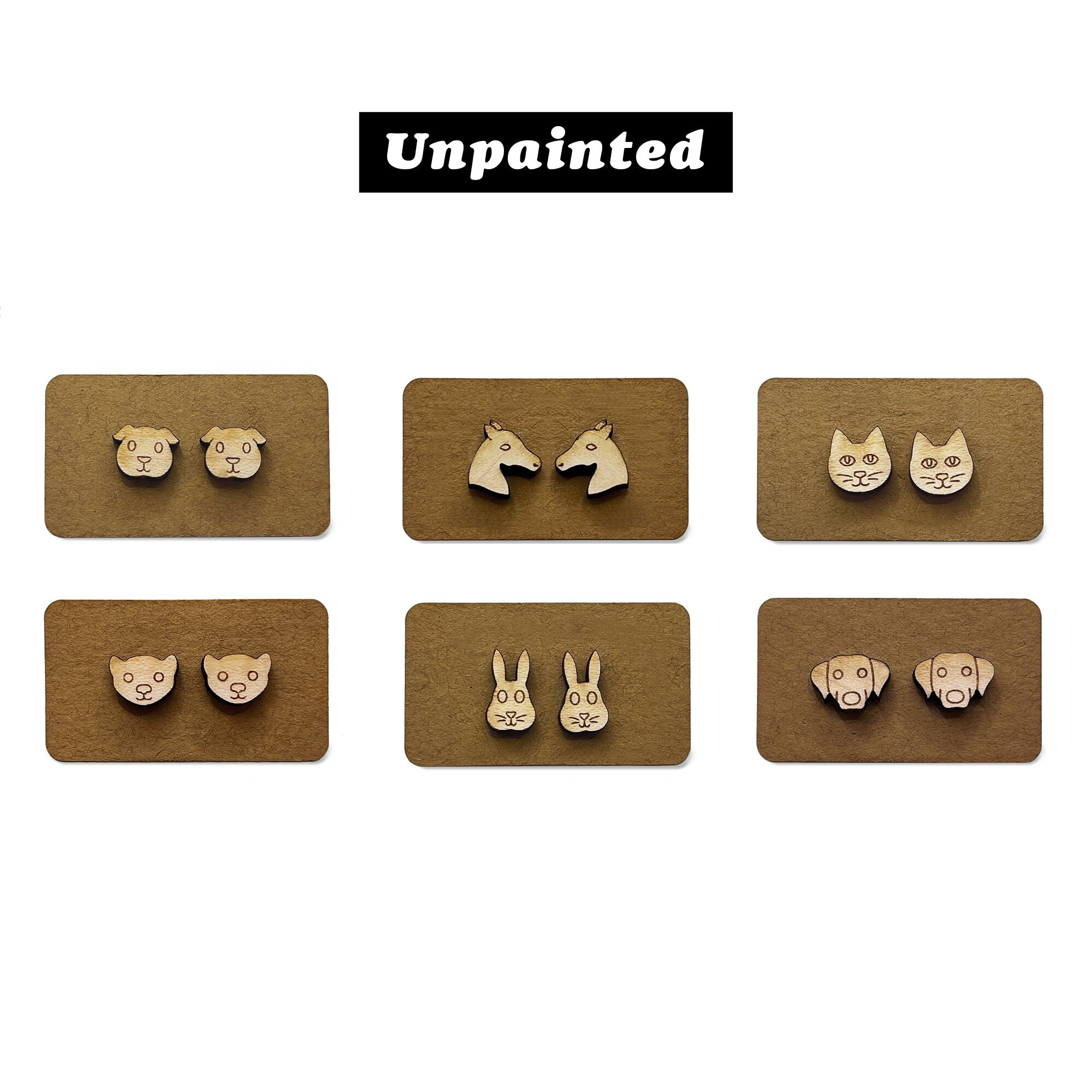 Pet Earring Pack SVG Laser Cut Files Glowforge Ready - Etsy