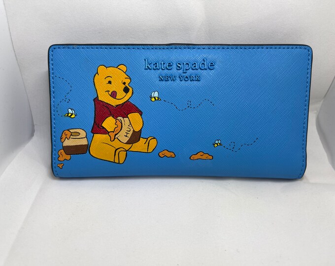 Blue Wallet | Kate Spade | Winnie the Pooh | Painted Wallet | Cute ...