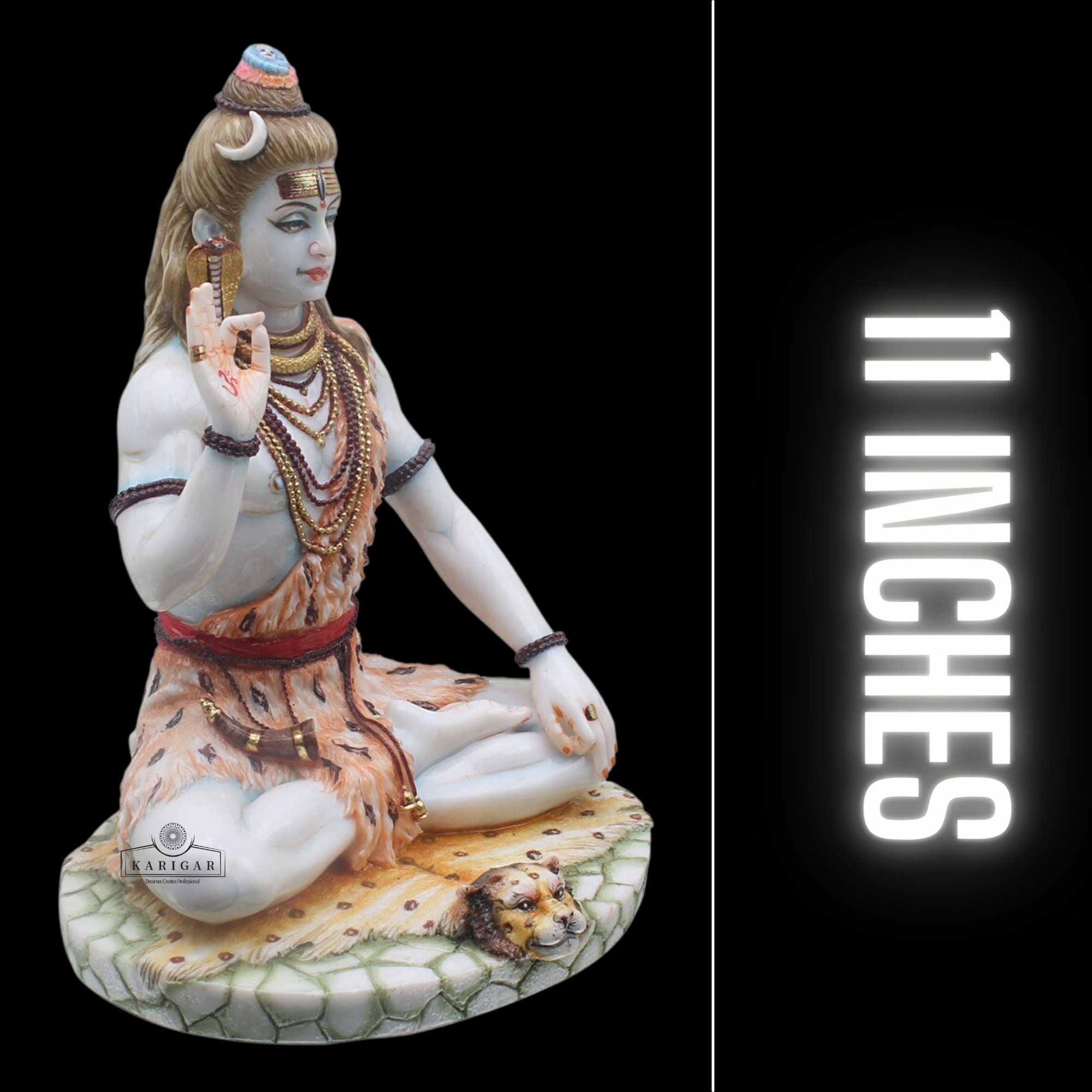 Shiva Statue Murti 11 Inches Mahadev Idol Shankar Sculpture - Etsy