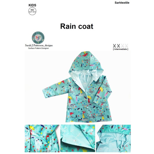 Raincoat Pattern - Etsy