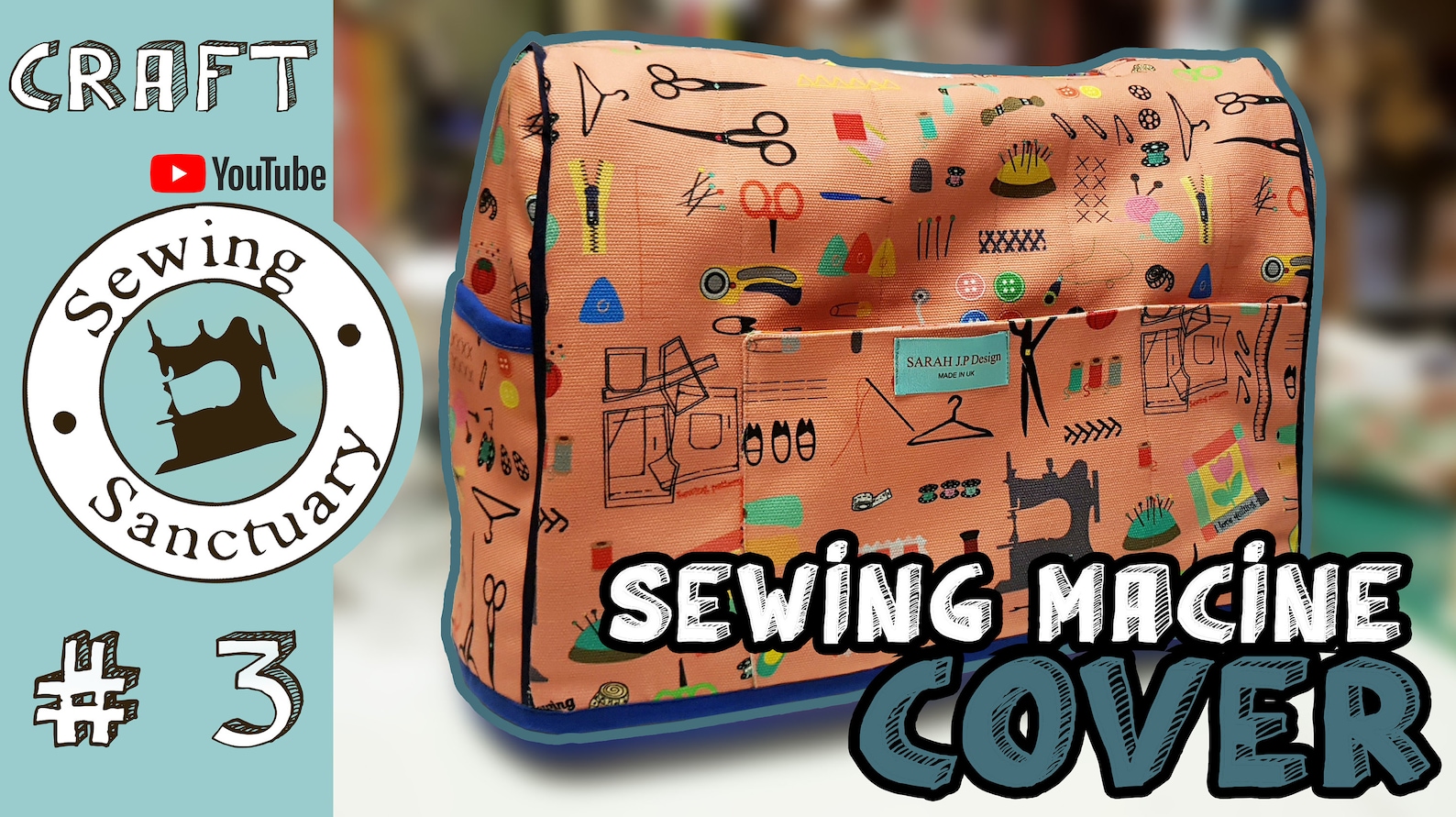 Sewing-sanctuary Sewing Pattern Sewing Machine Cover / Craft - Etsy ...