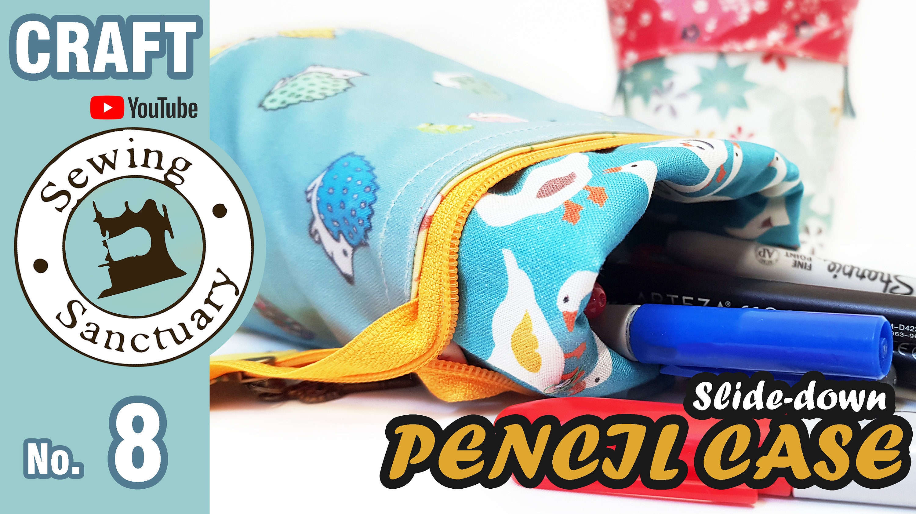 Sewing-sanctuary Sewing Pattern | Slide-down Pencil Case / Craft - Etsy