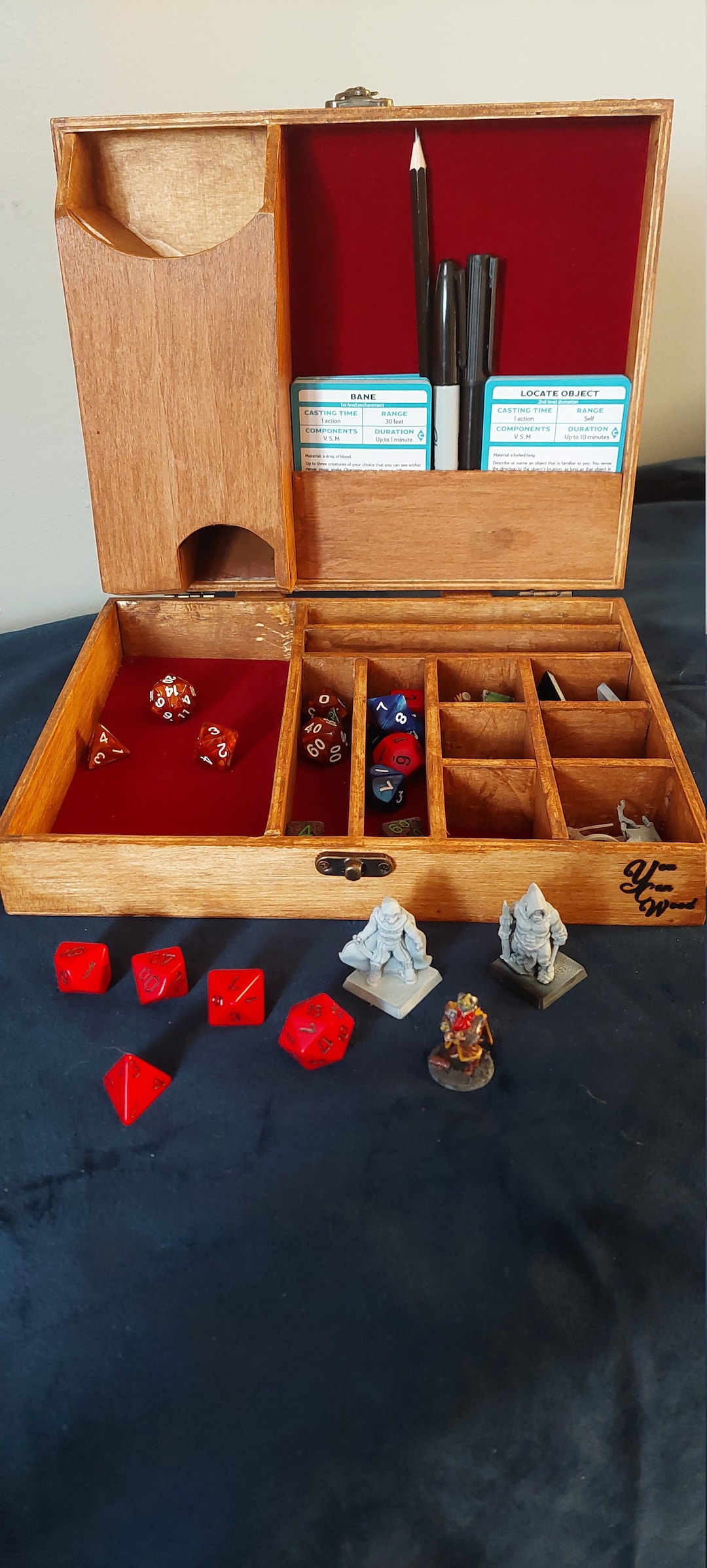D&D, Dungeons and Dragons Dice Tower Travel Box - Etsy