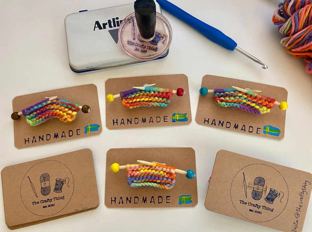 Handmade Miniature Knitting Brooch Pin - Etsy