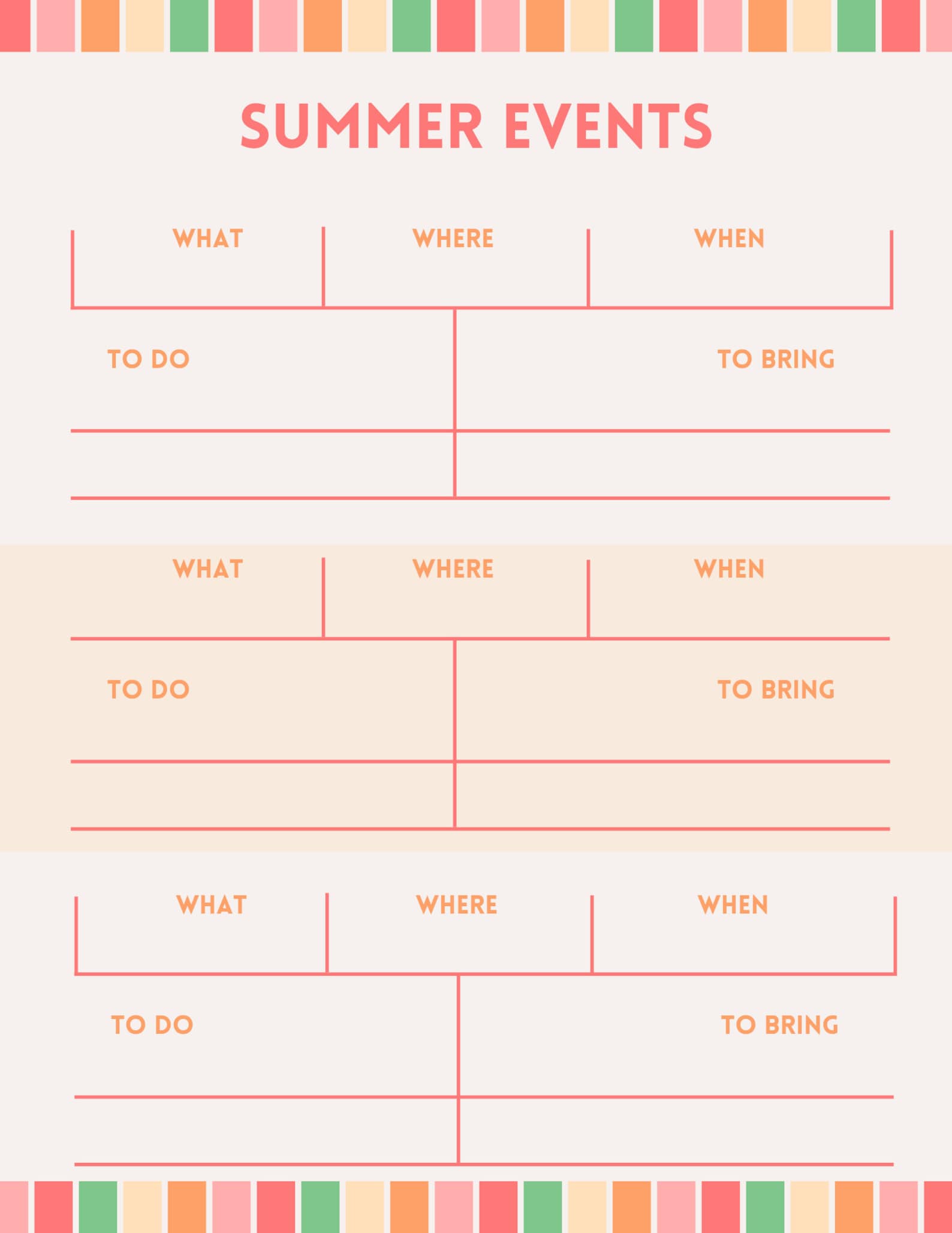 Summer Planner, Holiday Planner, Travel Checklist, Summer Reading List ...