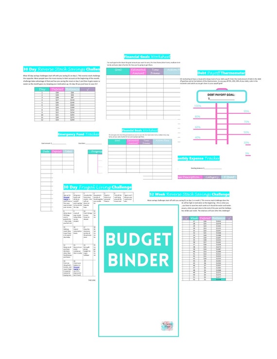 Budget Planner Finance Planner Budget Binder Money | Etsy Canada
