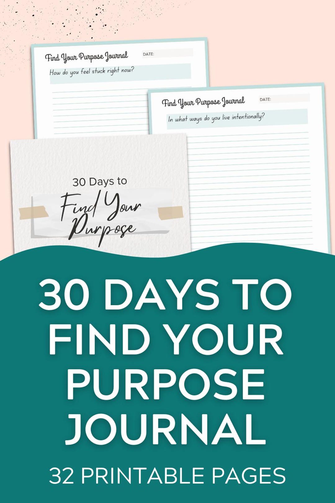 Find Your Purpose Planner Personal Development Workbook Find Your ...