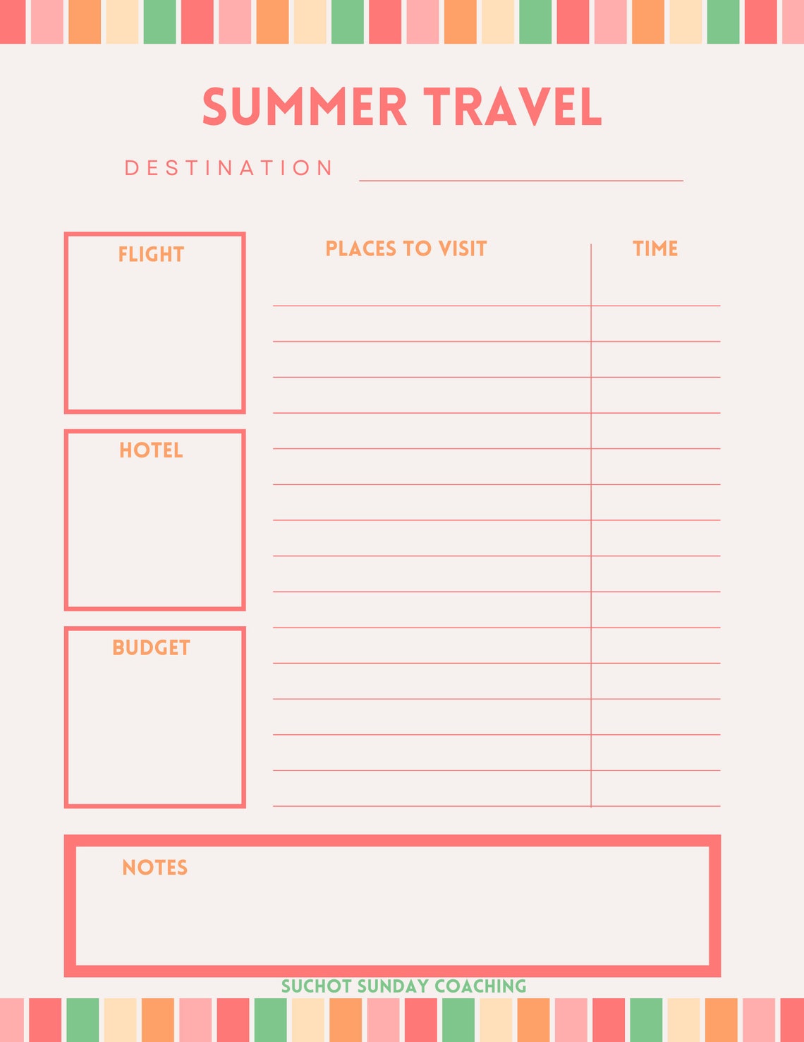 Summer Planner, Holiday Planner, Travel Checklist, Summer Reading List ...