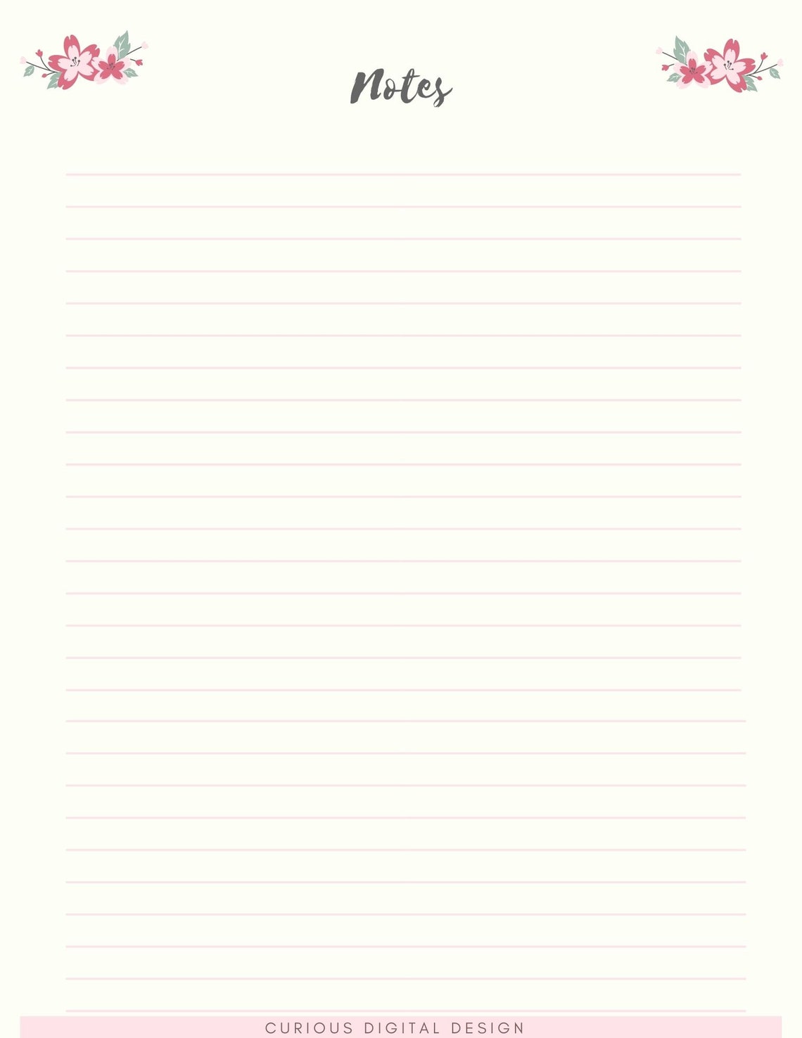 Notes Printable to Do List Printable Daily Notes Tracker - Etsy