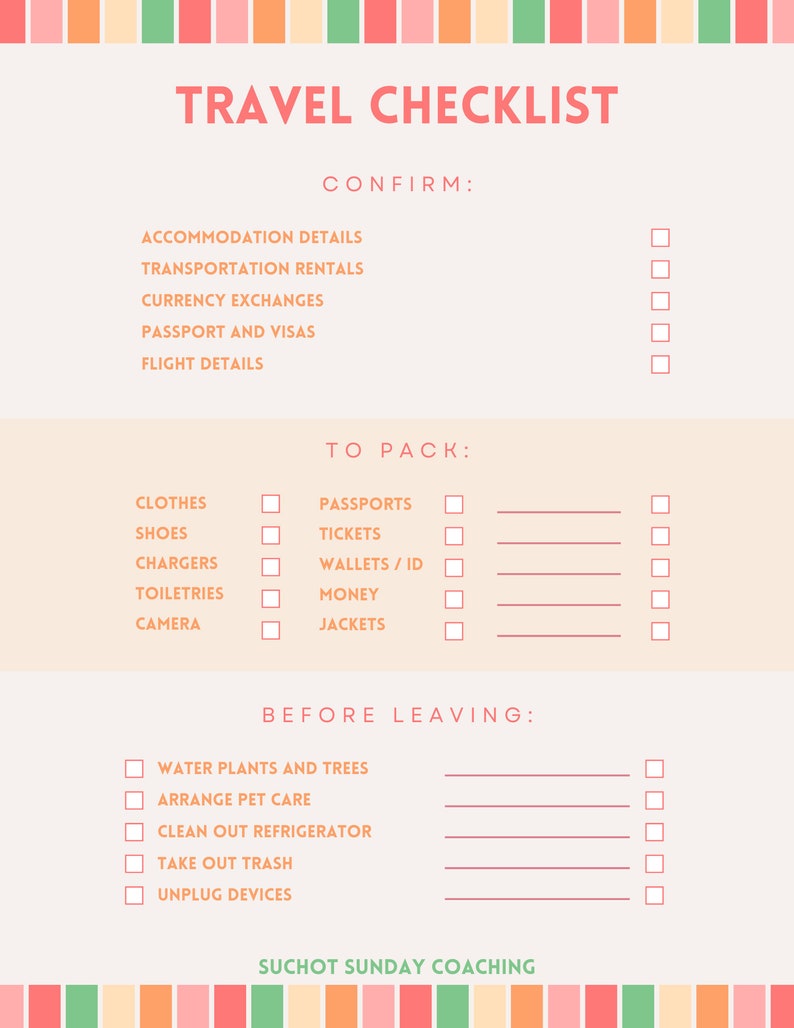 Summer Planner, Holiday Planner, Travel Checklist, Summer Reading List ...