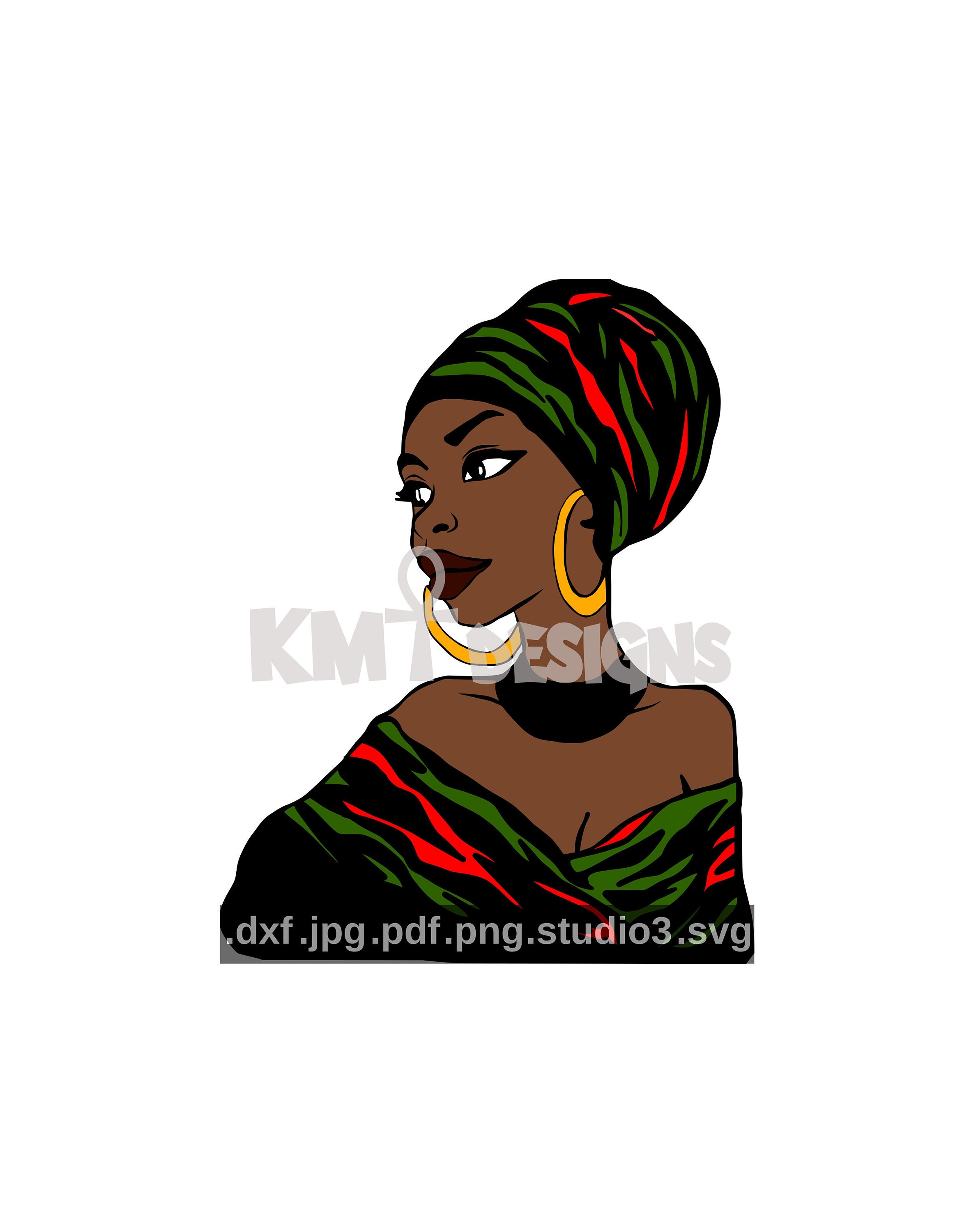 Kamit Queen hatchepsout SVG African Woman SVG | Etsy