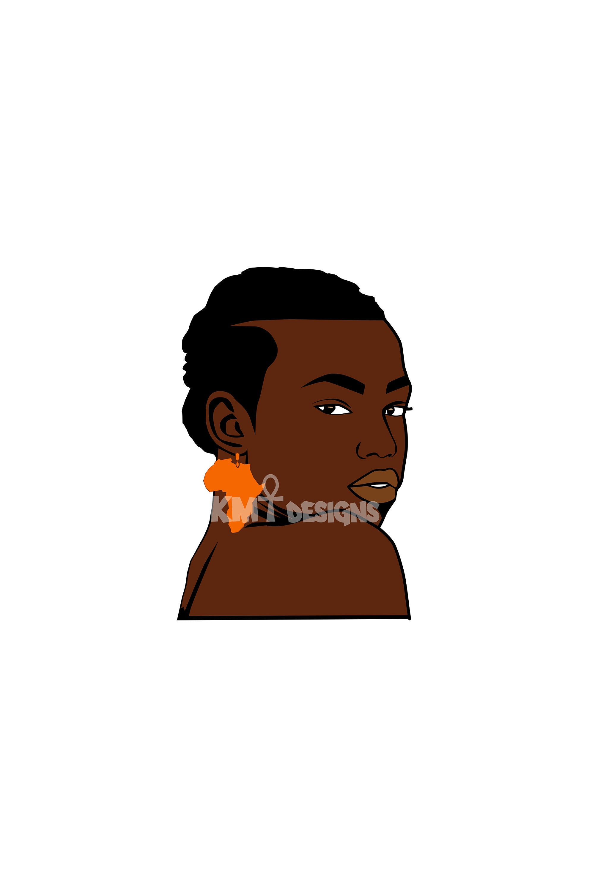 Afro Girl Magic "aaliyah 02" SVG - African Woman SVG - Etsy
