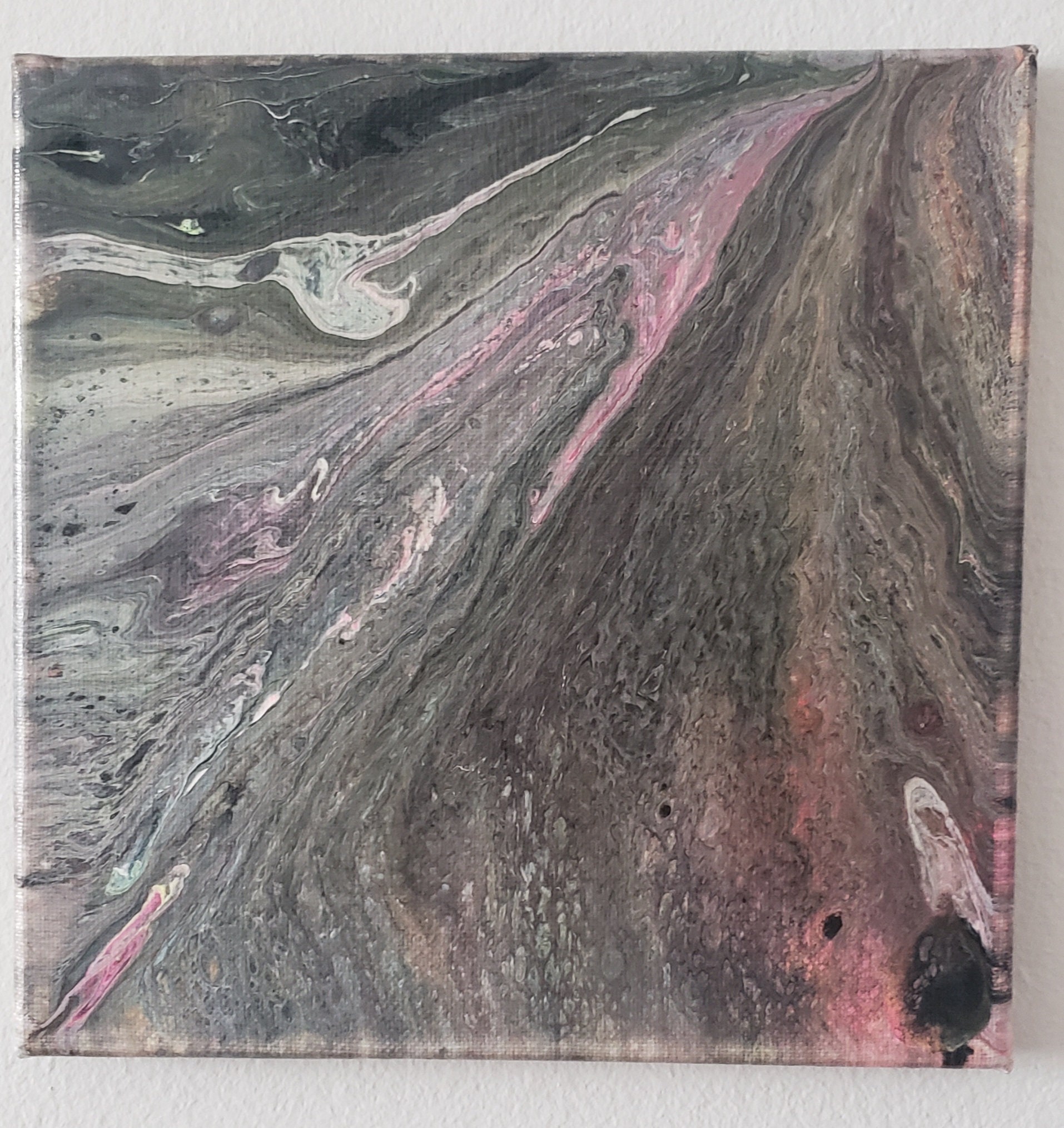 Acrylic Flip Cup Pour en 8x8 Stretch Canvas - Etsy España