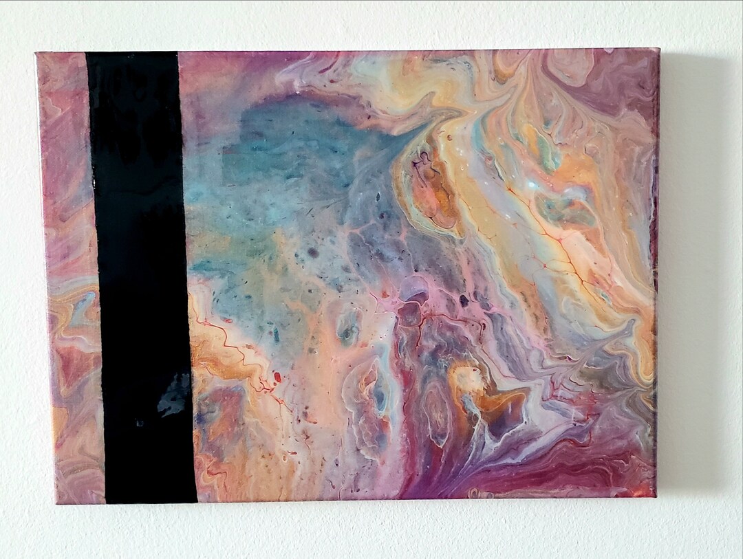 Acrylic Colander Pour on 12x16 Stretch Canvas With Resin - Etsy