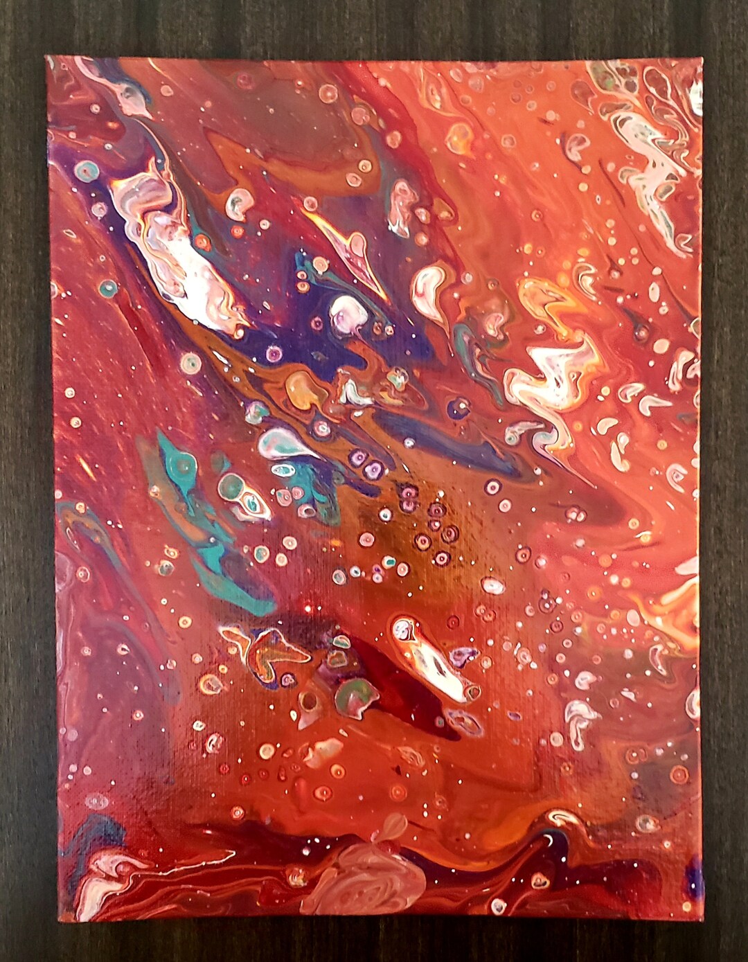 Acrylique Flip Cup Pour sur 9x12 Flat Canvas - Etsy France