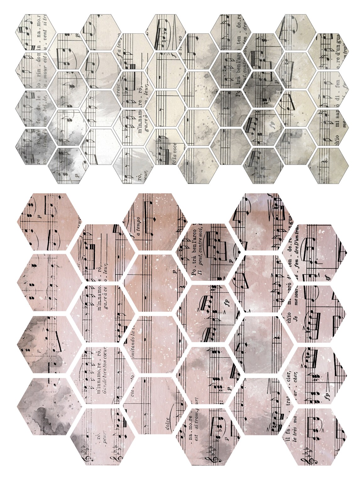 Vintage Music Sheet Ephemera. Printable Collage Sheet Digital | Etsy