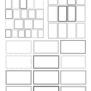 Frames and Labels. Printable Sheet, Digital Download - Etsy