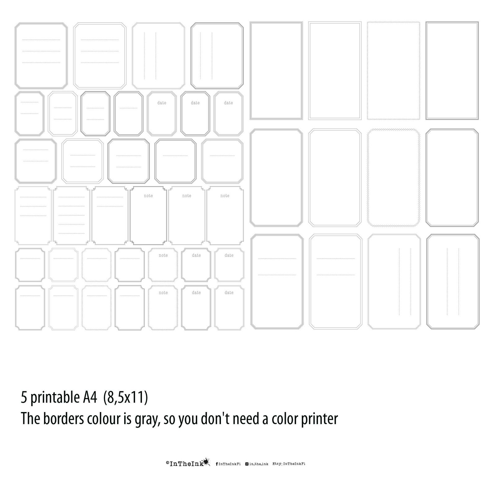 Printable Labels Art Journal Vintage Journaling Junk - Etsy