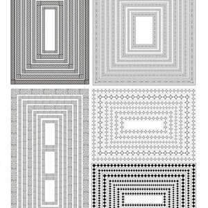 Frames and Labels. Printable Sheet, Digital Download - Etsy