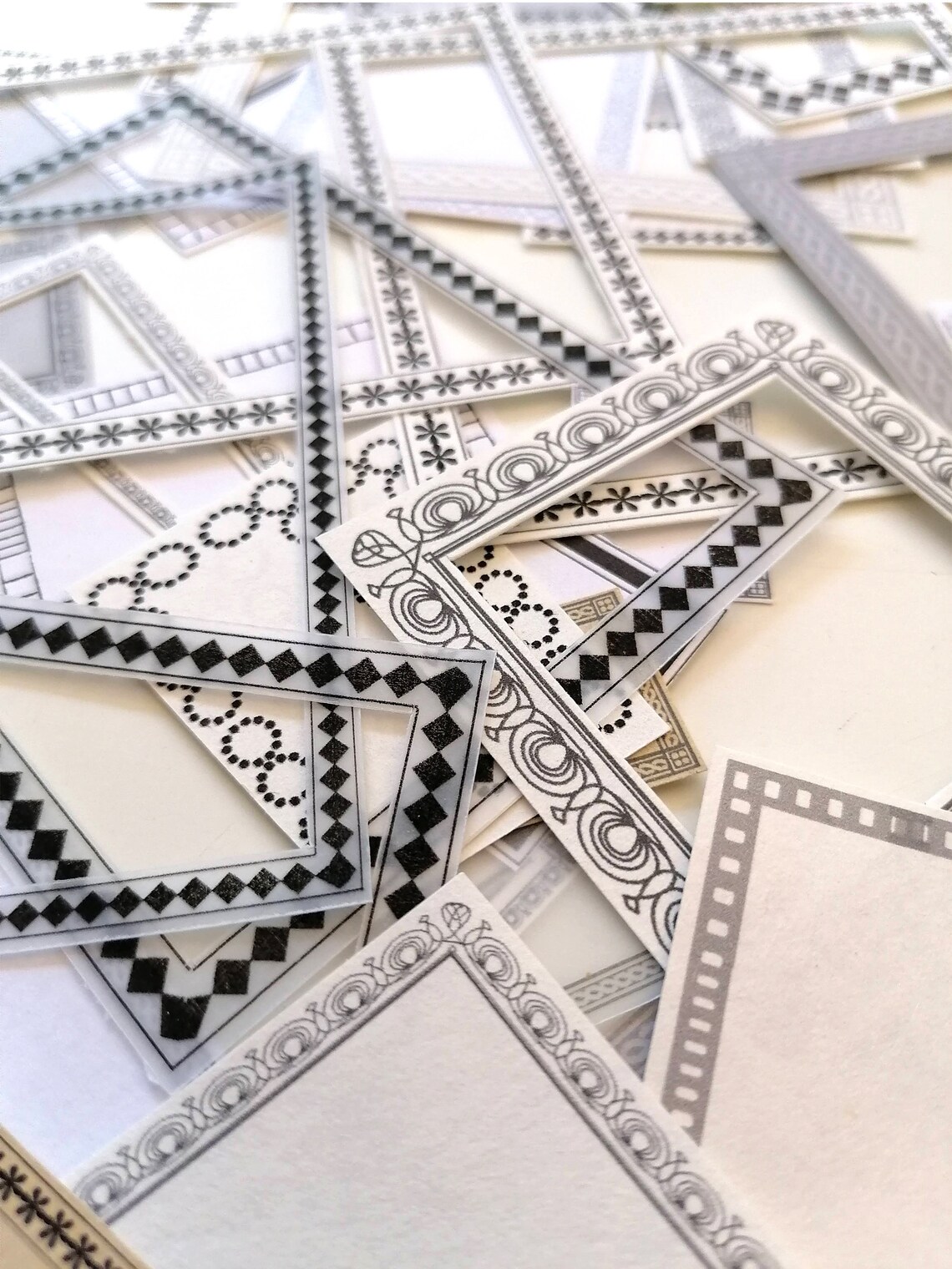 Frames and Labels. Printable Sheet, Digital Download - Etsy