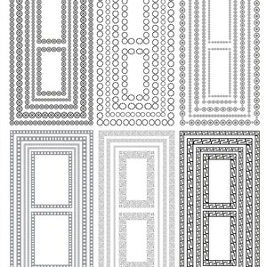 Frames and Labels. Printable Sheet, Digital Download - Etsy