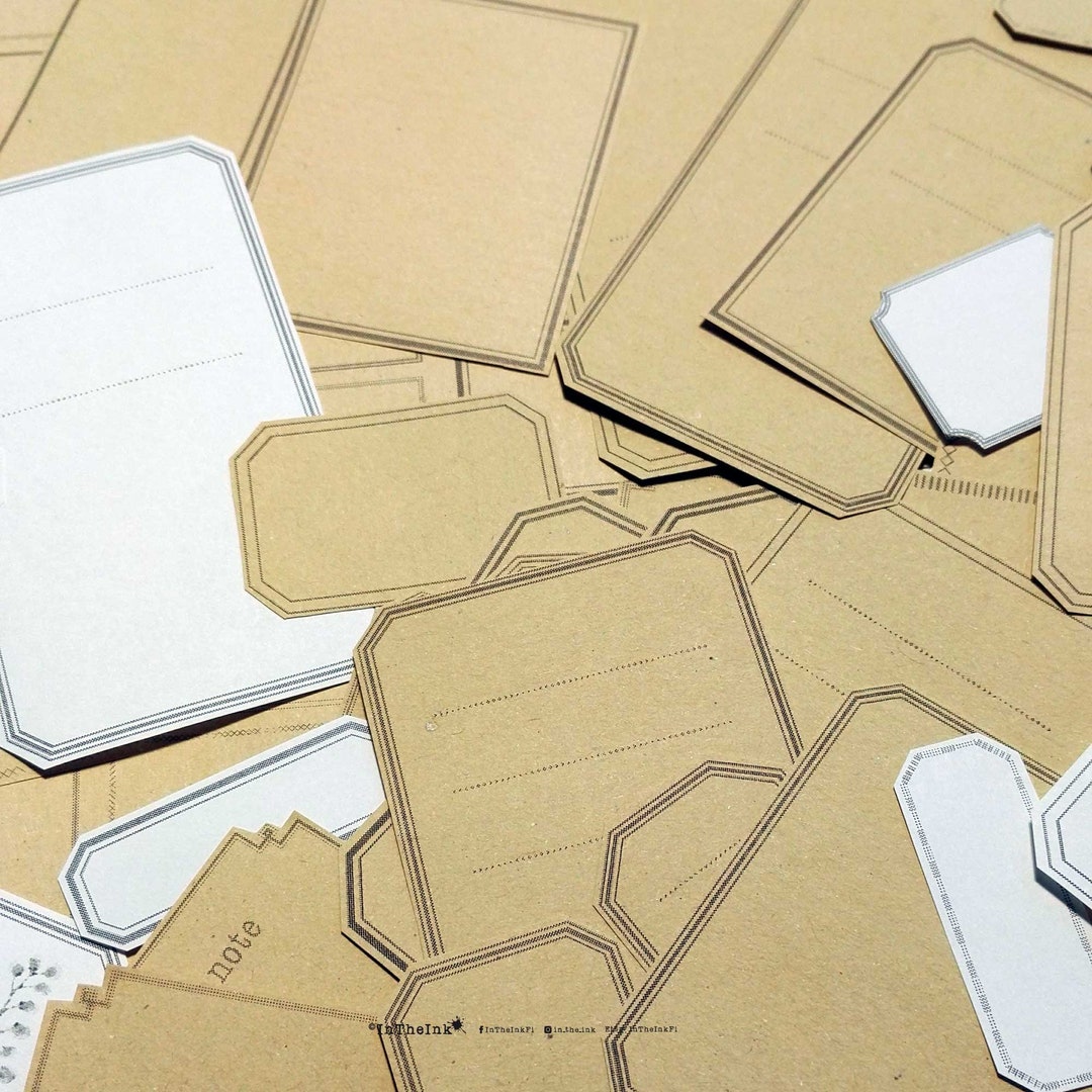 Printable Labels Art Journal Vintage Journaling Junk - Etsy