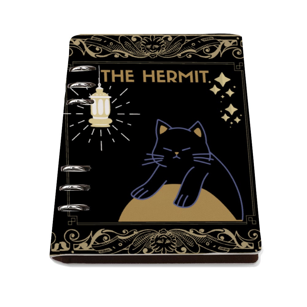 The Hermit Tarot Card Art Binder Notebook A6 Detachable Notes - Etsy