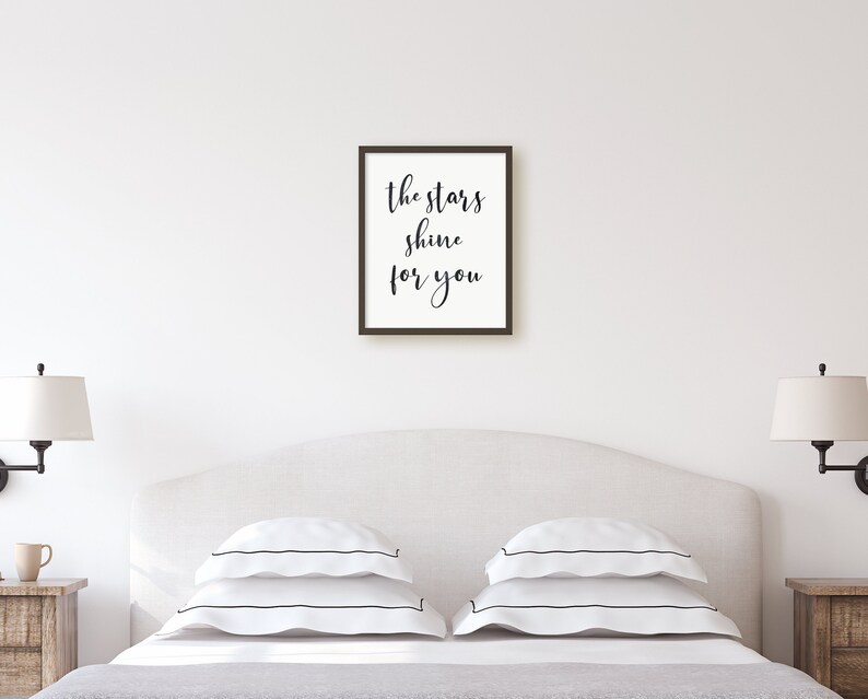 Inspirational Quote Printable | Bedroom Wall Decor Over the Bed | Above ...