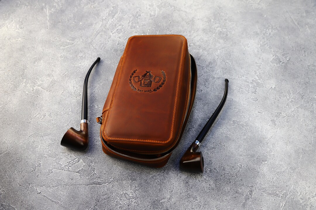 High Quality Leather Pipe Tobacco Case - Leather Pipe Pouch - Tobacco ...