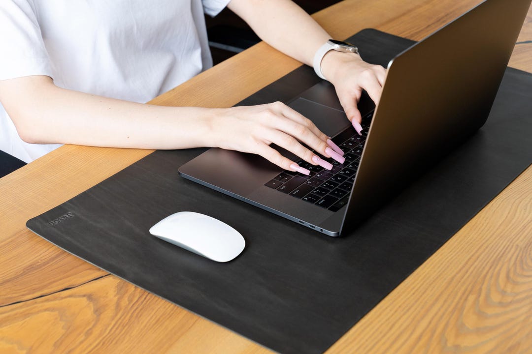 Leather Desk Mat*custom Size Desk Pad*personalized Office Accessories ...