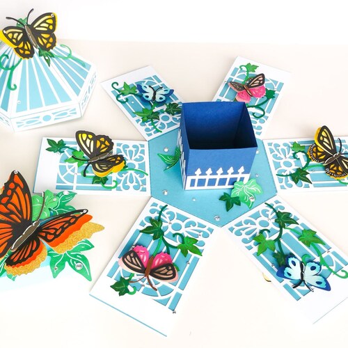 Infinity Explosion Box/explosion Butterfly Box/svg Cut - Etsy