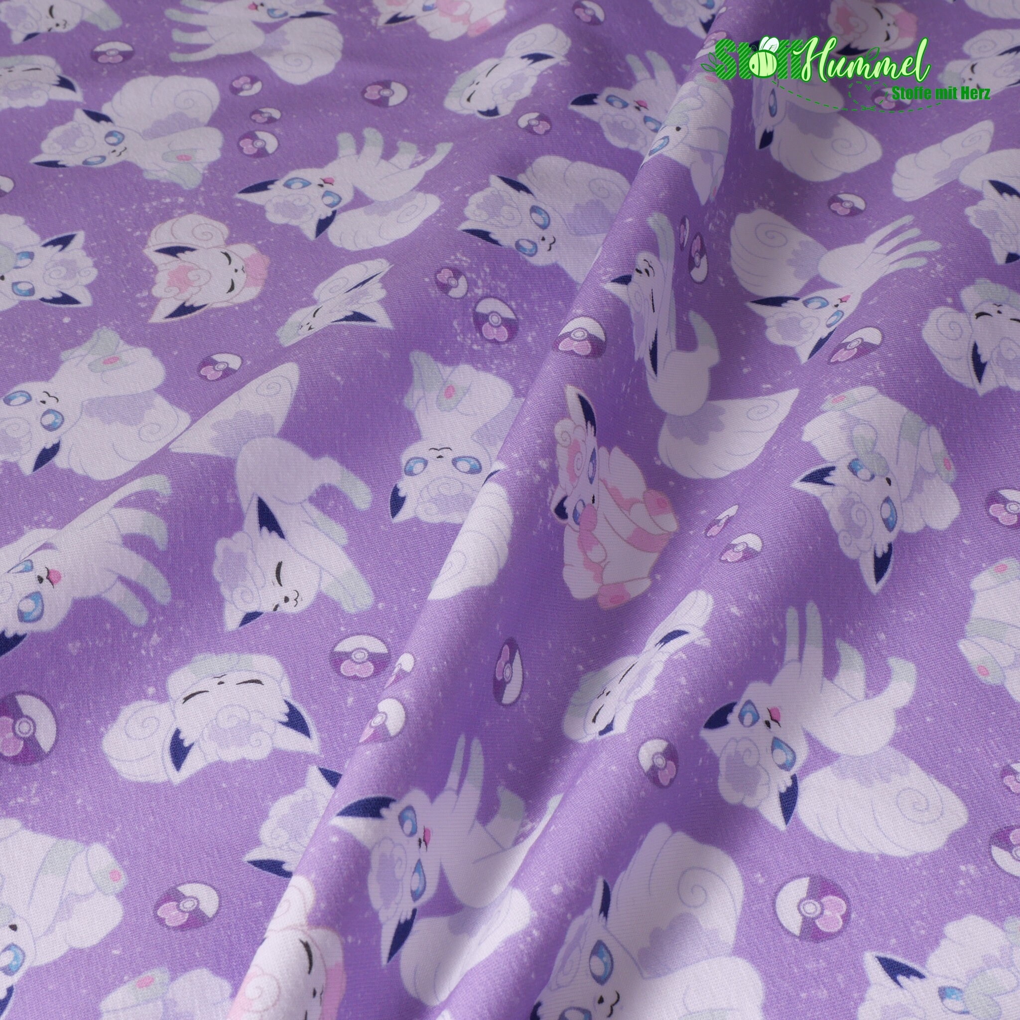 Jersey Fabric Alolan Vulpix Inspired Purple - Etsy Australia