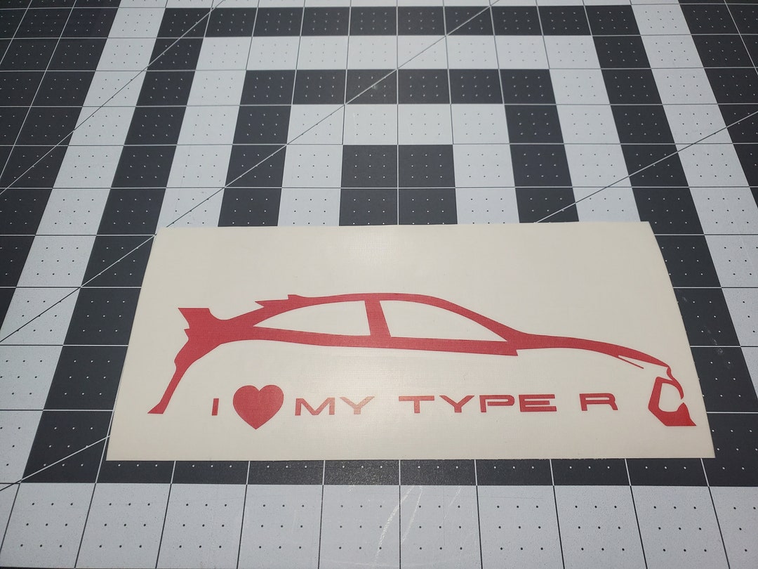 Honda TYPE R Decal I Love My SI Import Custom JDM Japan Decal 6" - Etsy