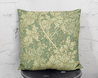 Green Pattern Throw Pillow - Etsy