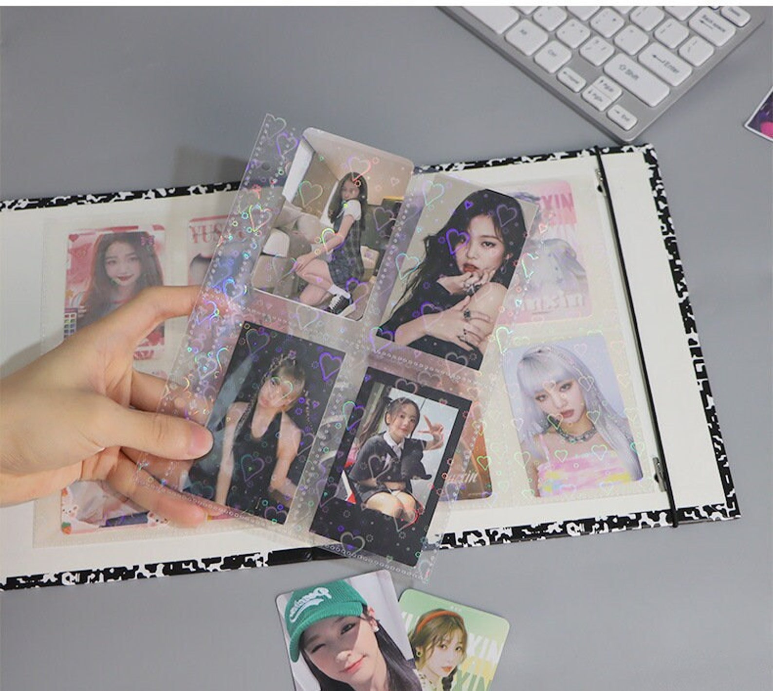 A5 Kpop Photocard Binder Glitter Zipper Bag - Etsy