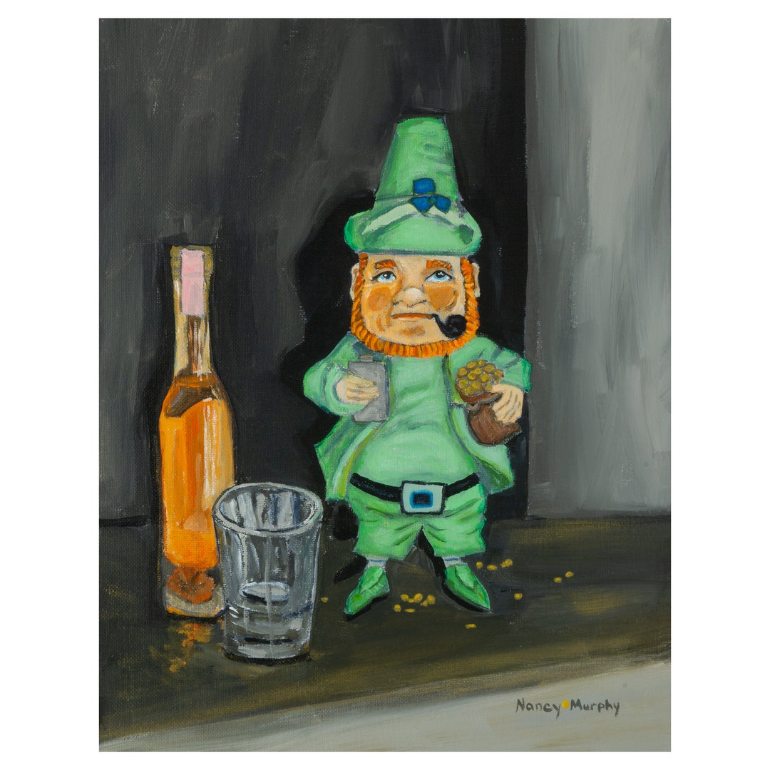 Leprechaun Art print - Etsy
